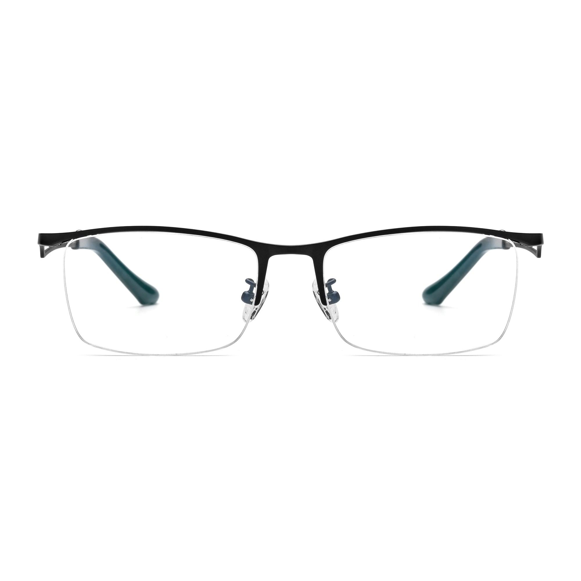 Aidric Titanium Square Eyeglasses – Prime Particle