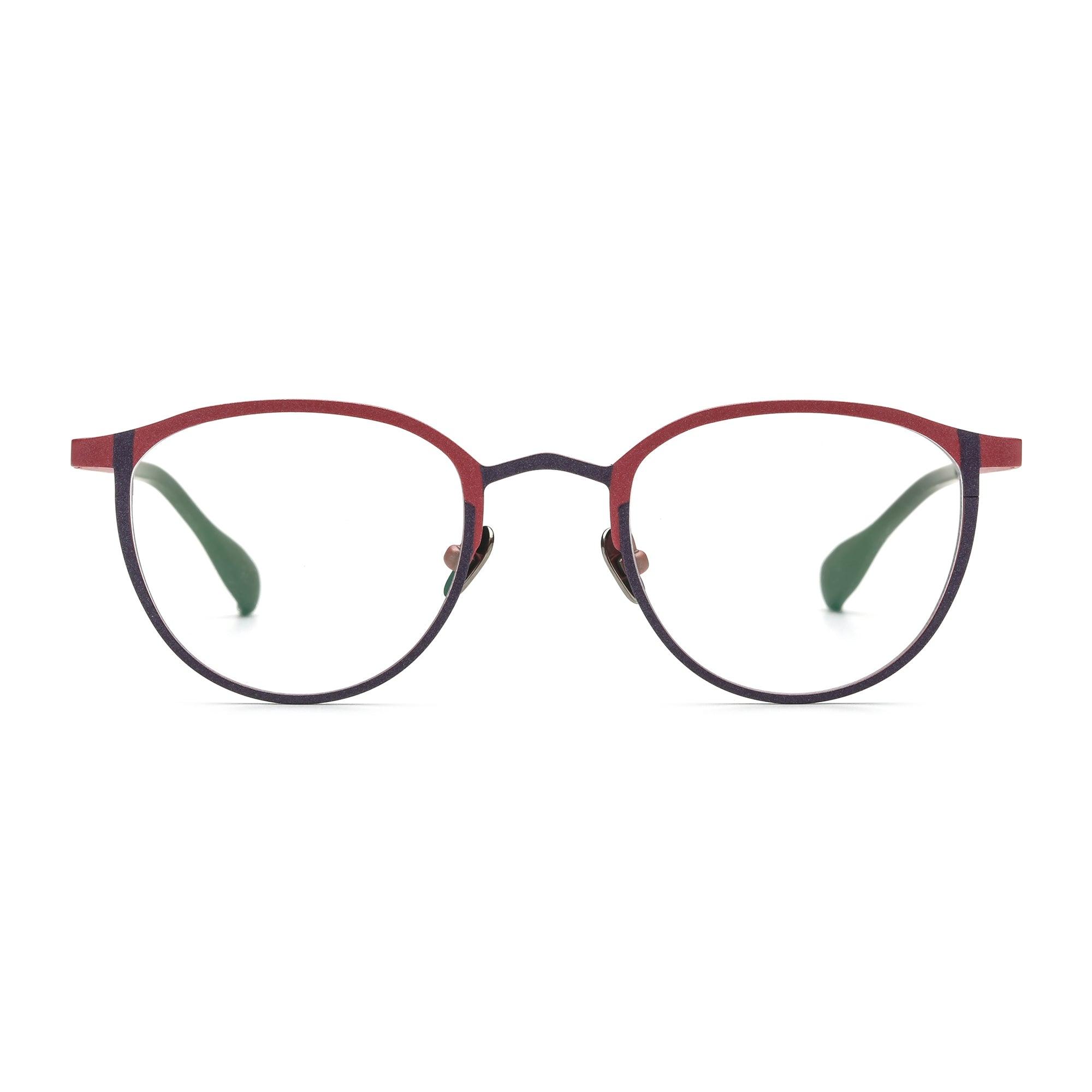 Baara Titanium Oval Eyeglasses – Prime Particle