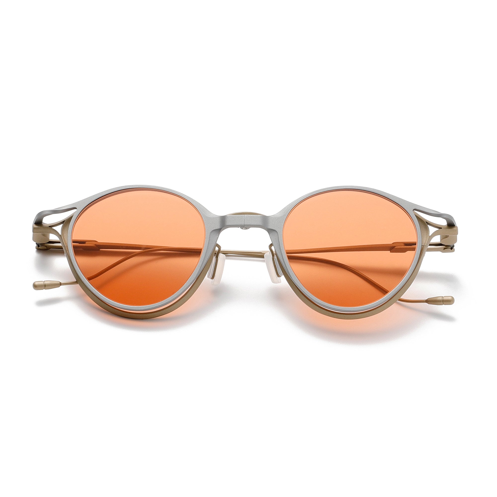 Cassian Titanium Round Eyeglasses – Prime Particle