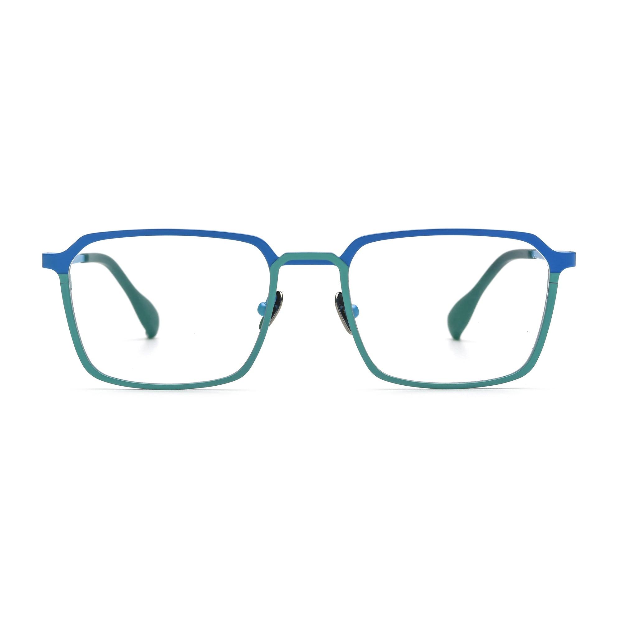Coleson Titanium Square Eyeglasses – Prime Particle