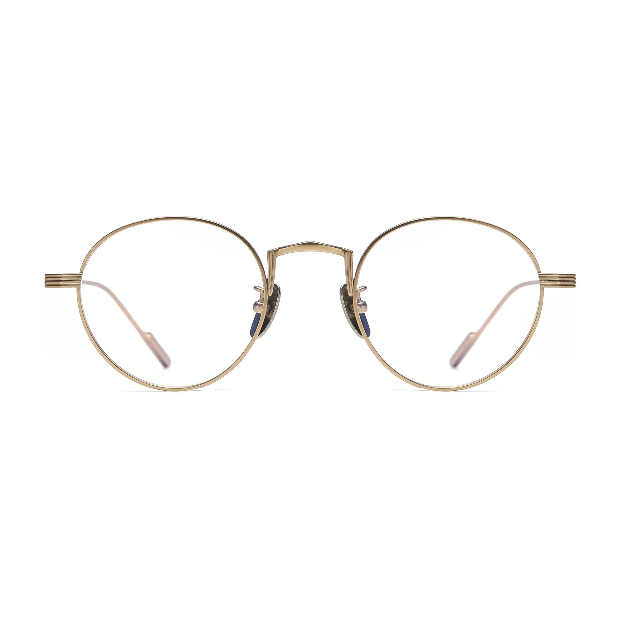 Maximiliano Round Titanium Eyeglasses – Prime Particle